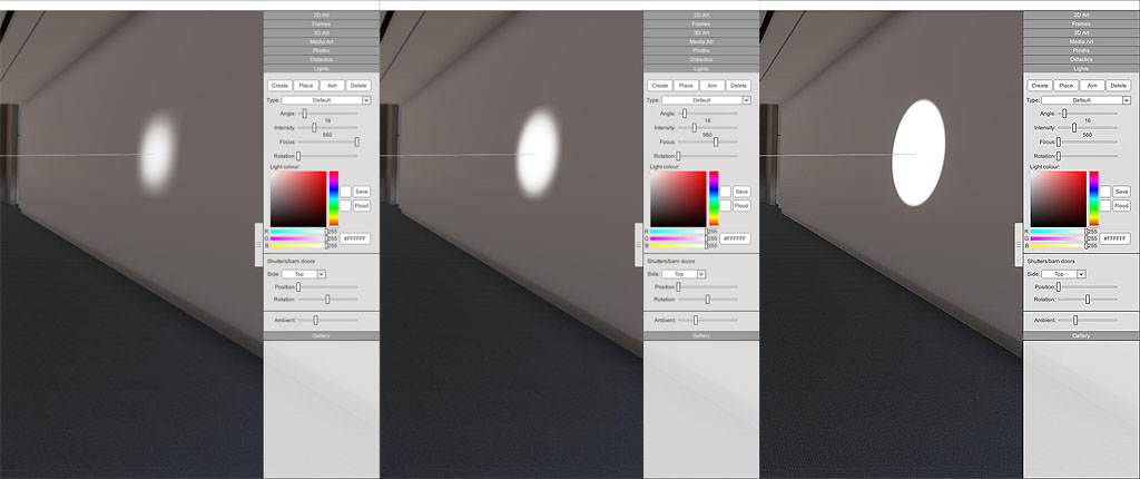 Editing Lights and Mixing Light Colours - Ortelia Interactive