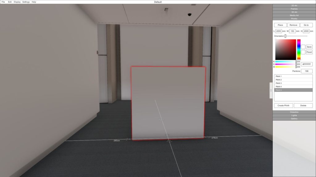 Plinths - Creating, Placing and Editing - Ortelia Interactive